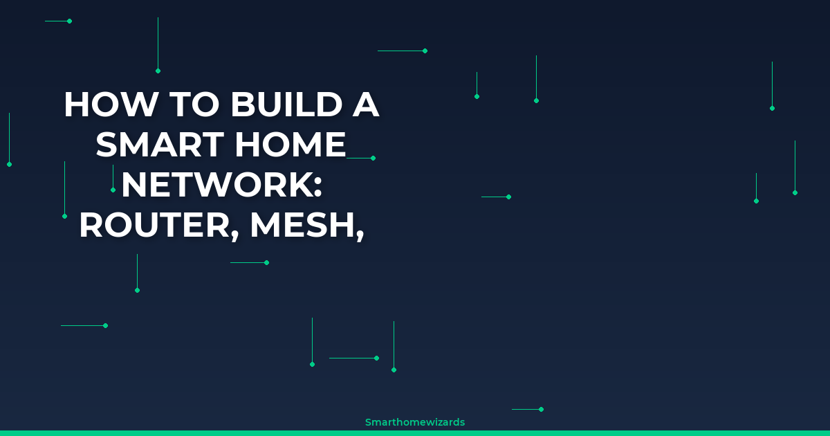 How to Build a Smart Home Network: Router, Mesh, VLANs - Smart Home Wizards
